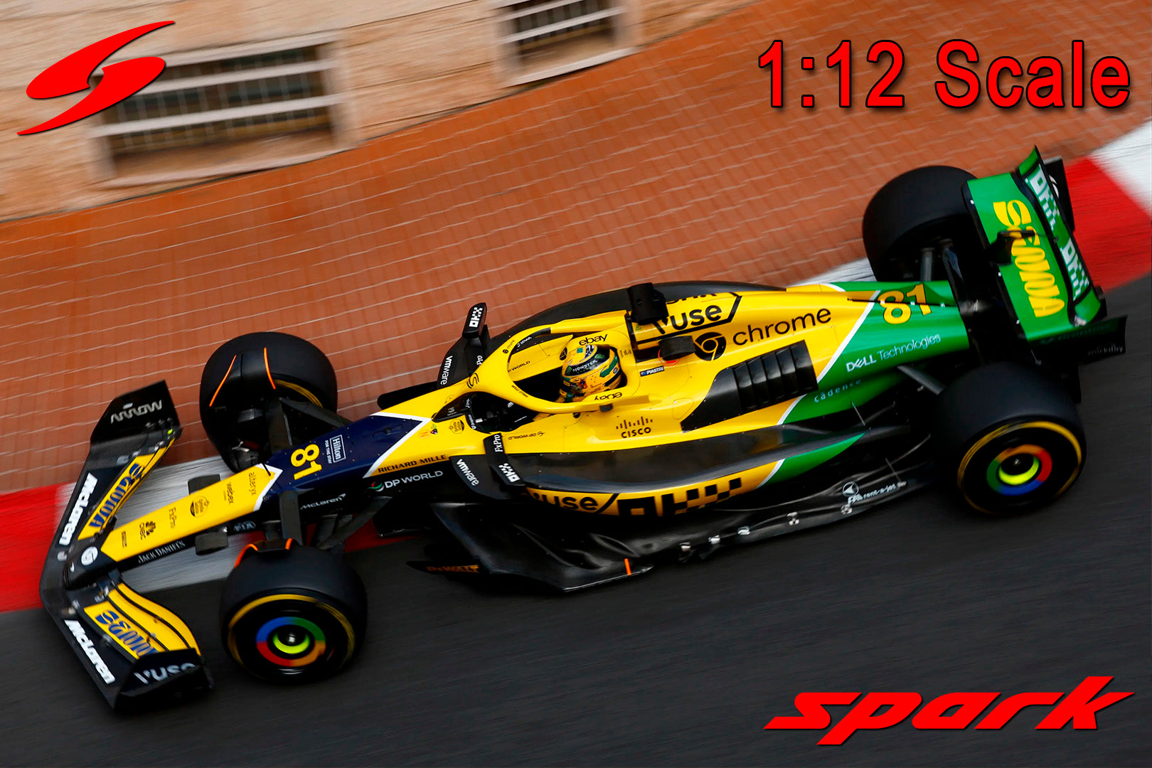 [Pre-Order] McLaren F1 MCL38 #81 Oscar Piastri 2nd Monaco GP 2024 Spec – Stone Model