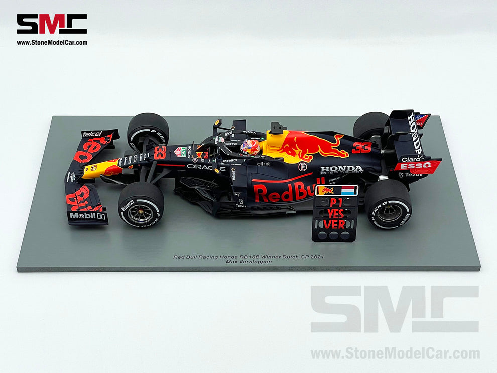 2021 Spark 1:18 Red Bull F1 RB16B #33 Max Verstappen Dutch GP World Ch ...