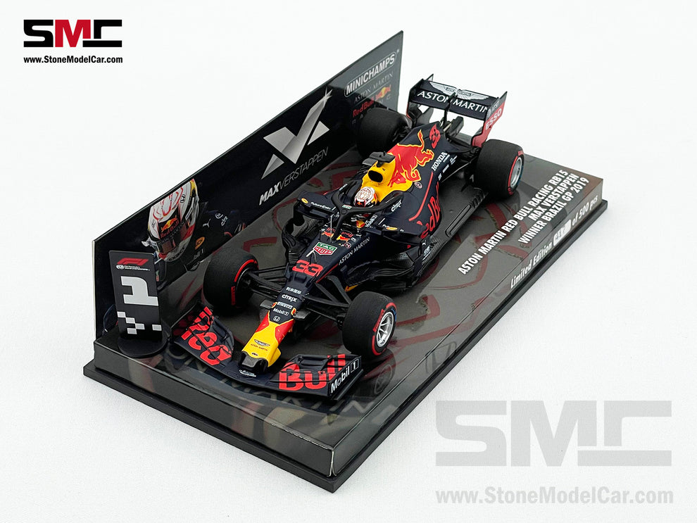 Red Bull F1 RB15 #33 Max Verstappen Brazil GP Winner 2019 1:43 MINICHA ...