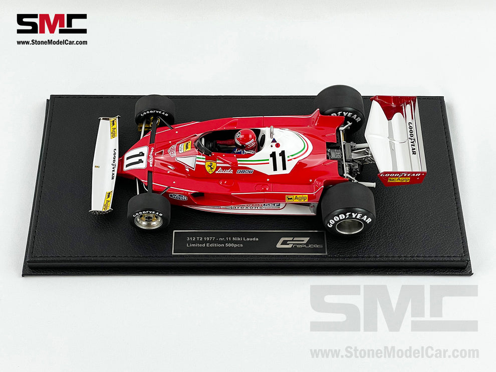 Ferrari F1 312 T2 11 Niki Lauda 1977 World Champion with Driver 1:18 G – Stone Model