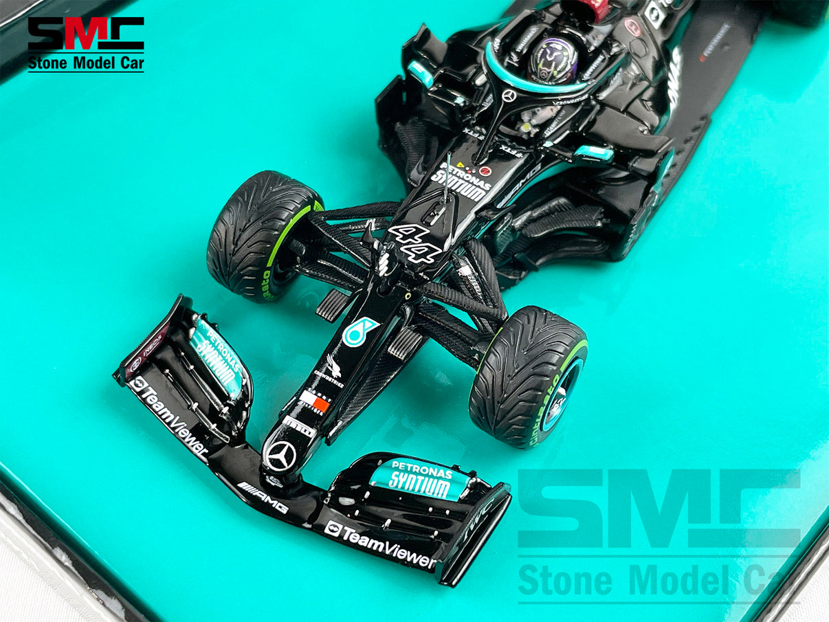 Mercedes F1 W12 Lewis Hamilton Russia 100th GP Win 2021 1:43 Minichamp ...