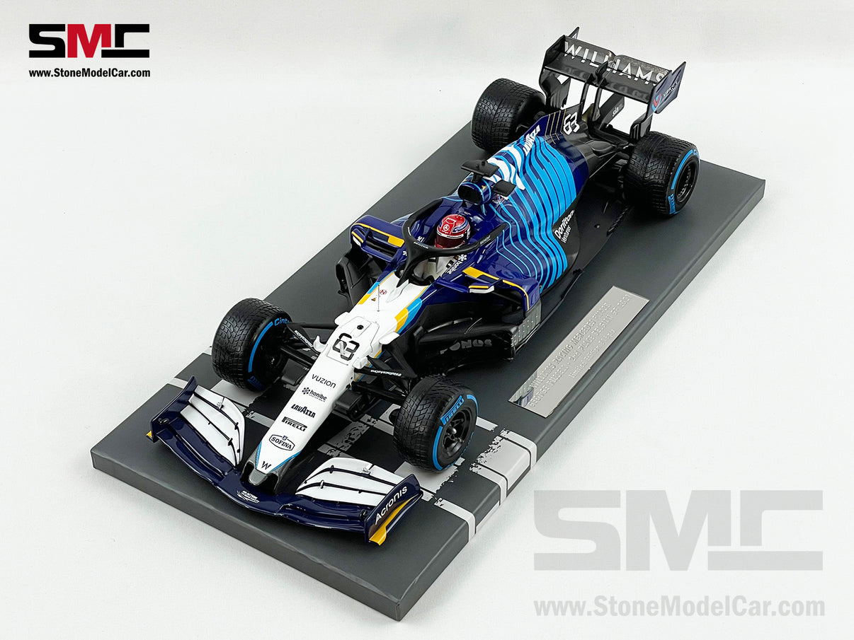 Williams F1 FW43B #63 George Russell Belgian GP 2021 1st Podium 1:18 M ...