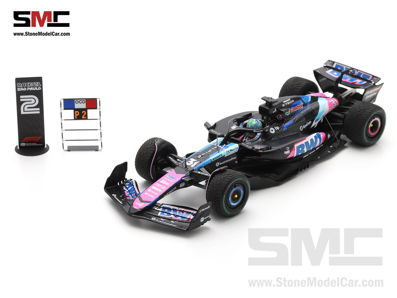 Alpine Renault F1 A524 #31 Esteban Ocon 2nd Brazil GP 2024 Special Liv ...