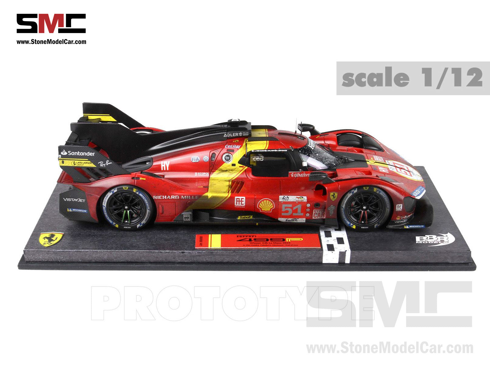 [Pre-Order] Ferrari 499P #51 AF CORSE Winner 24H Le Mans 2023 BBR 1:12 ...