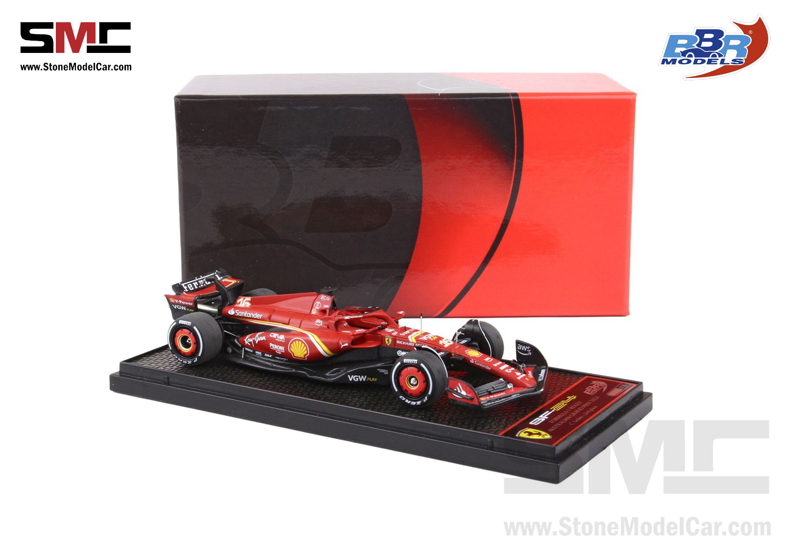 [Pre-Order] Ferrari F1 SF-24 #16 Charles Leclerc Australia GP 2024 BBR ...