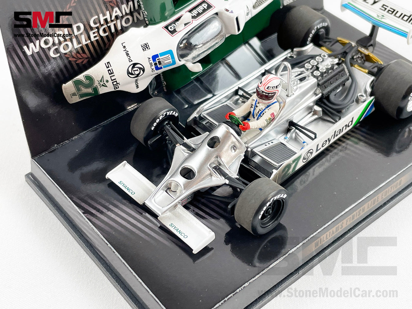 Williams F1 FW07B Alan Jones 1980 World Champion 1:43 MINICHAMPS Dirty ...